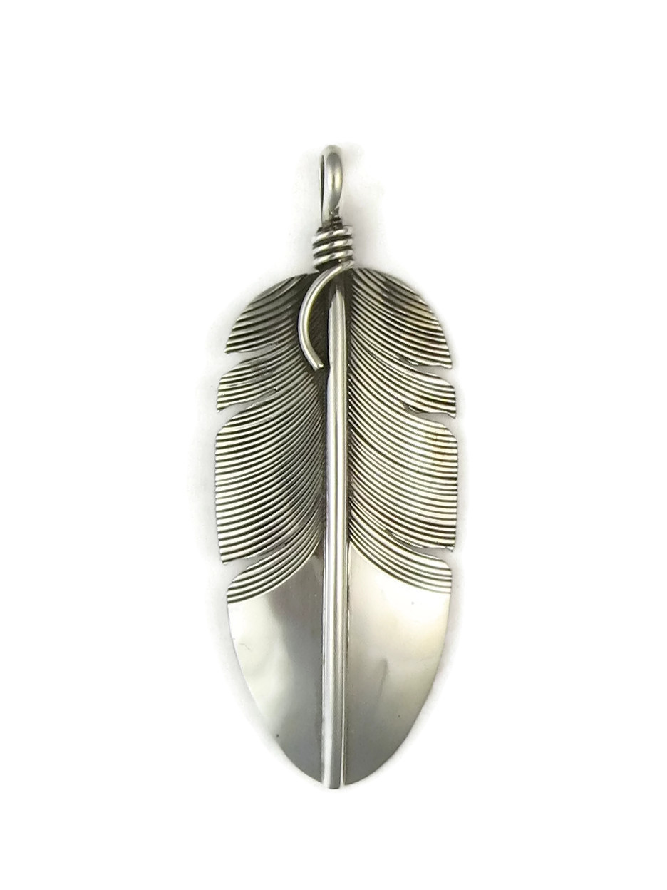 Native American Silver Feather Pendants | Buy Today