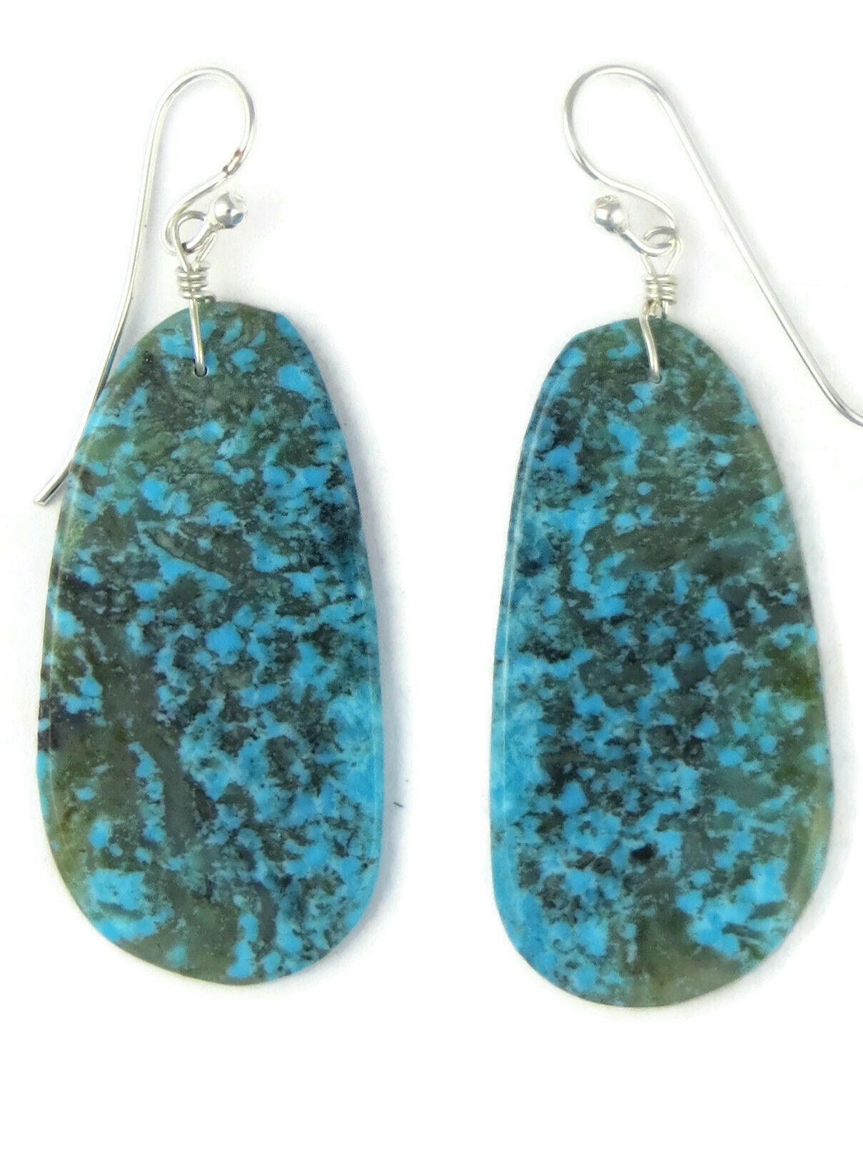 Native American Turquoise Slab Earrings | Shop Now