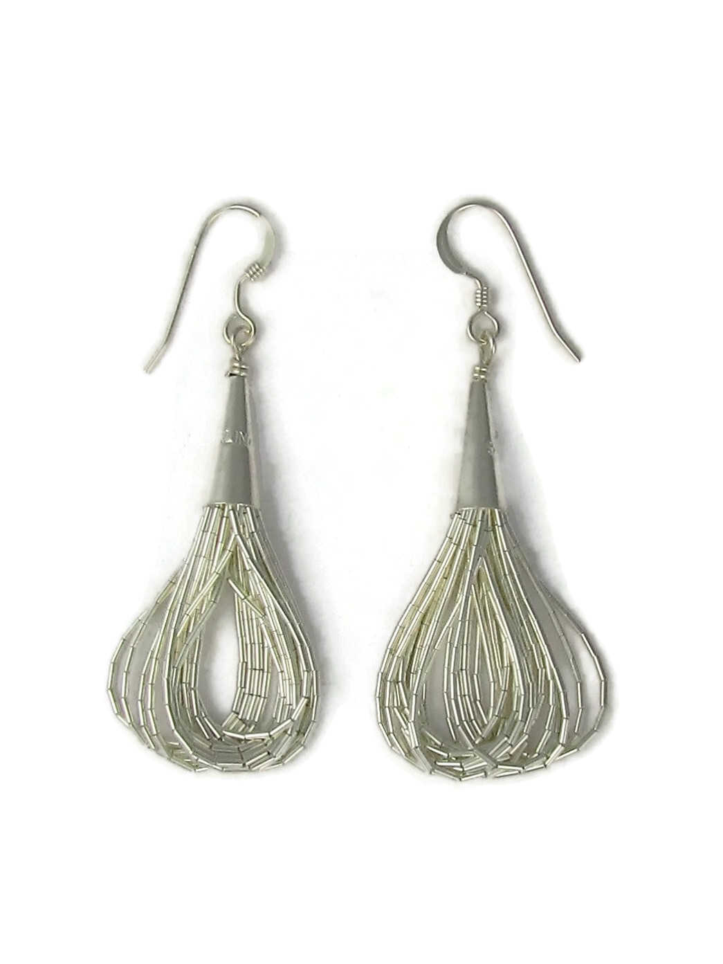 Liquid Silver Earrings | Genuine Native American Jewelry