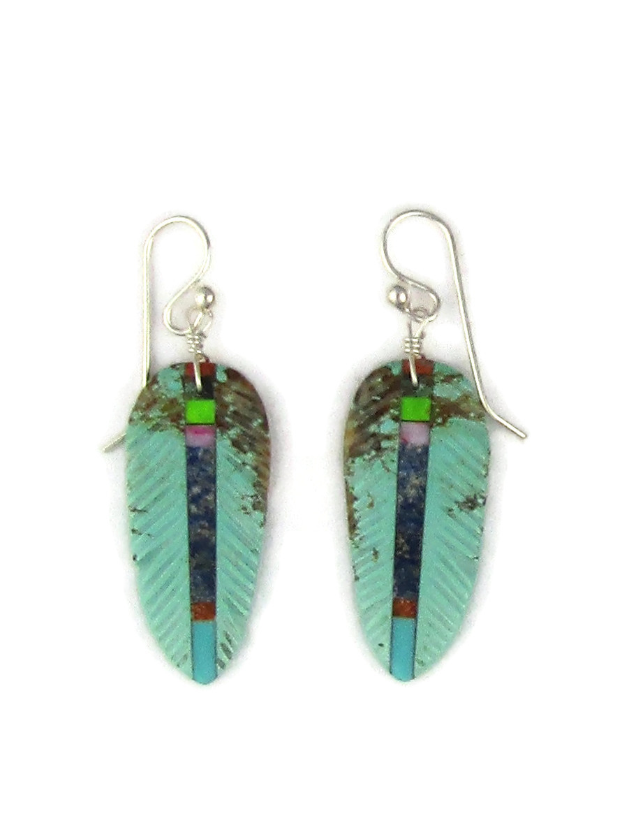 Native American Turquoise Slab Earrings | Shop Now