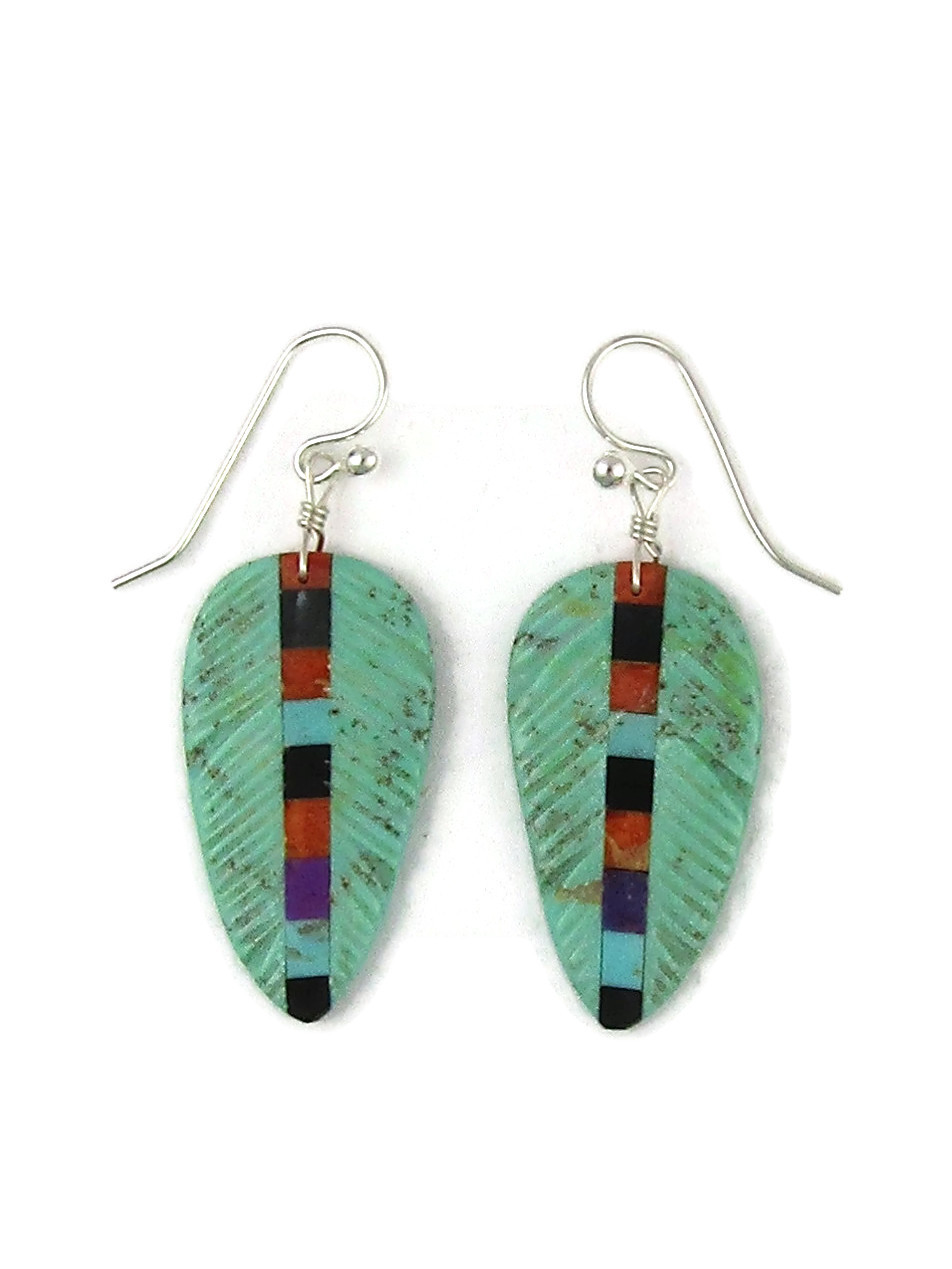 Native American Turquoise Slab Earrings | Shop Now