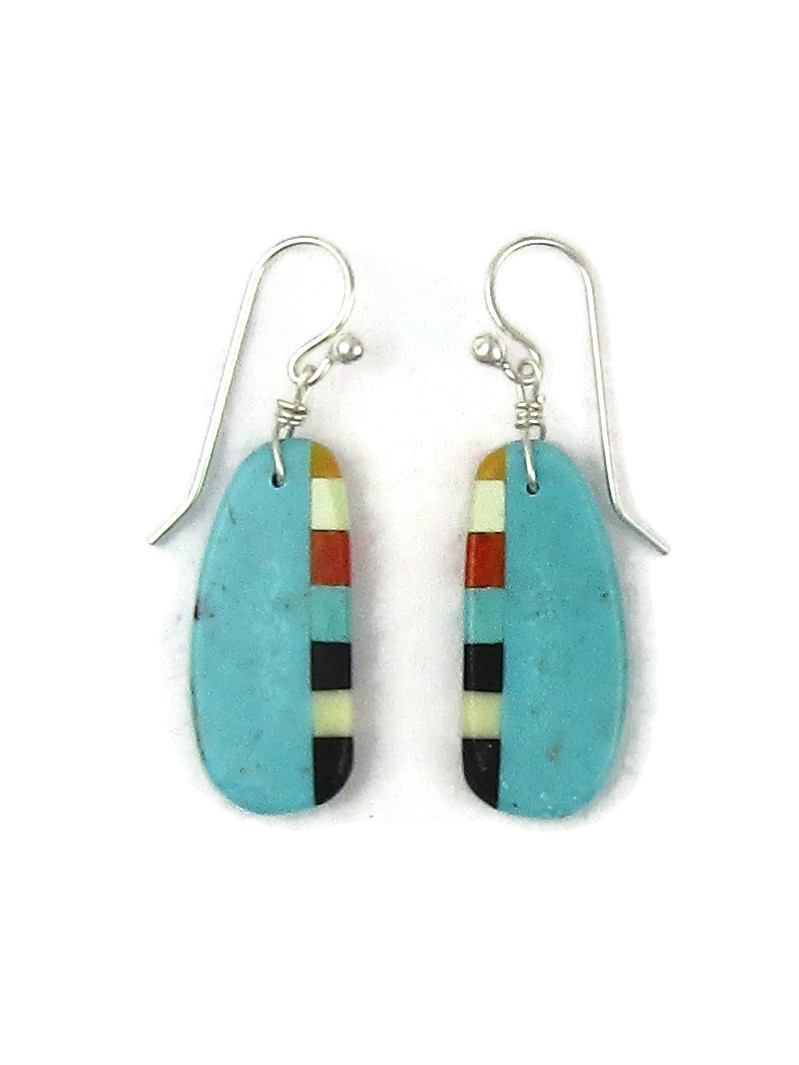 Native American Turquoise Slab Earrings | Shop Now