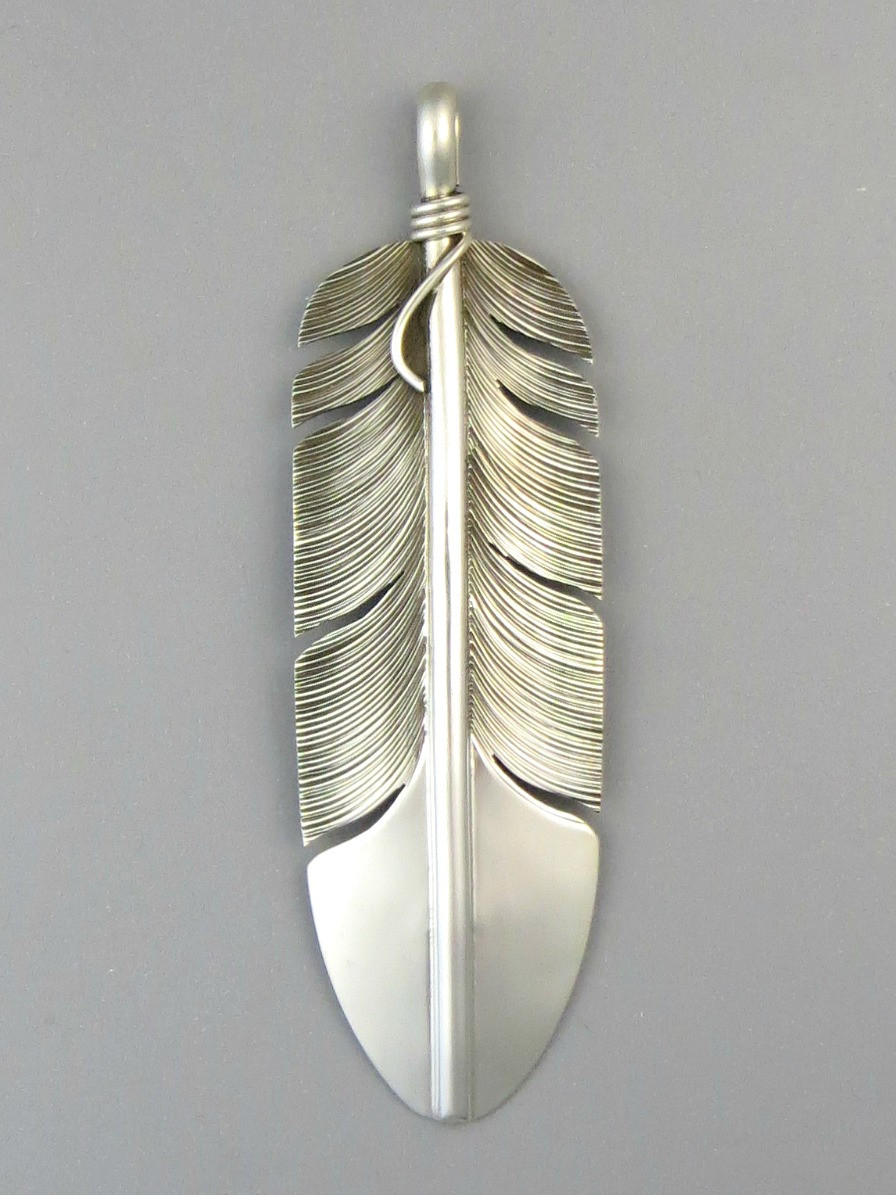 Native American Silver Feather Pendants | Buy Today