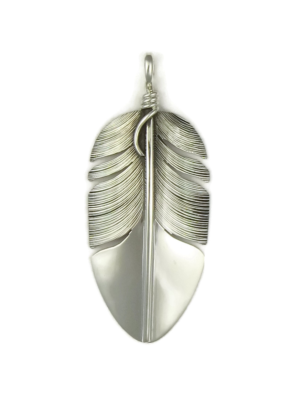 Native American Silver Feather Pendants | Buy Today