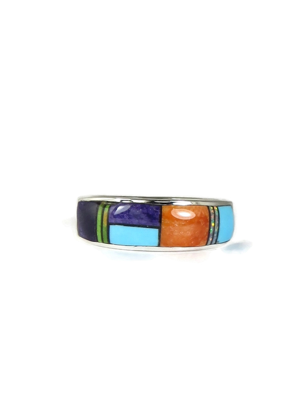 Native American Sterling Silver Inlay Rings | Gemstones