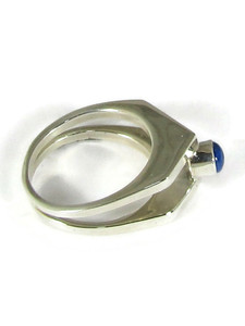 Silver Lapis Ring Size 6 (RG6179-S6)