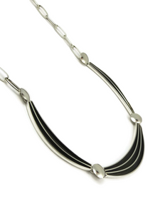 Silver Channel Necklace by Francis Jones - Southwest Silver Gallery
