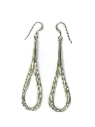 Liquid Silver Earrings | Genuine Native American Jewelry