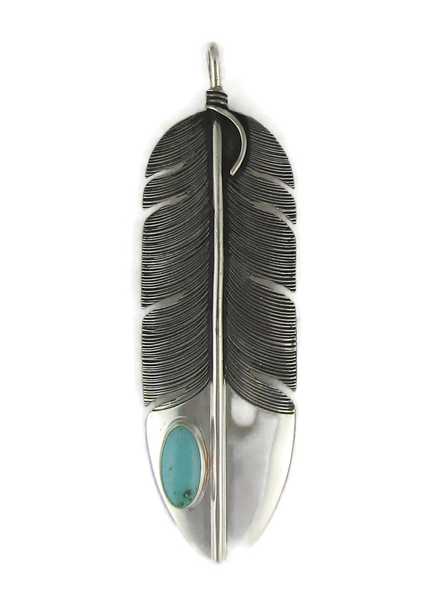Native American Silver Feather Pendants | Buy Today