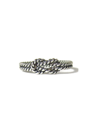 Sterling Silver Rope Knot Ring Size 7 (RG7234-S7)