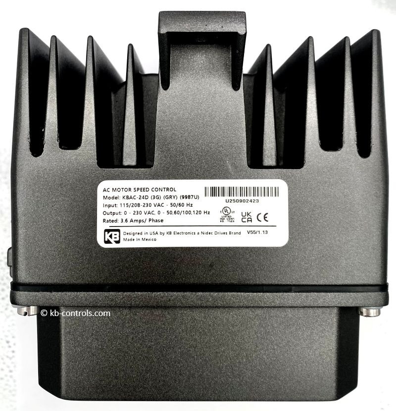 KBAC-24D Black (9987) AC Drives, Nema 4x Inverter 1 HP, 115/230 Vac 1 ...