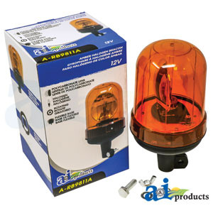 Rotating Beacon, Amber, Pipe Type, Flexible Base A-RB9811A - Tired Iron ...