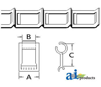 A-67H-67H Steel Detachable Chain (10 ft) A-67H