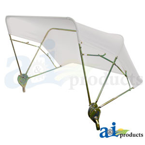 A-6A230-Buggy Top, 3 Bow (48") White A-6A230