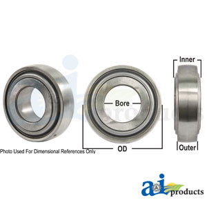 A-W211PPB4-I-Disc Bearing; Spherical, Round Bore, Pre-Lube A-W211PPB4-I