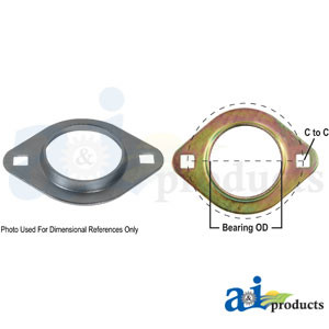A-F252-I-Flange Half, Bearing; 2 Bolt A-F252-I