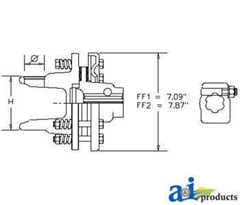 A-146262014-Friction Clutch Adjustable, Coil Springs A-146262014