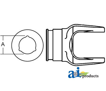 A-BP204036852-Inner Tube Yoke A-BP204036852