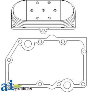 A-RE59296-Cooler, Engine Oil, 5 Plate A-RE59296