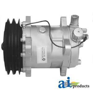 A-72504984-Compressor, New, Sanden Style w/ Clutch (4643) A-72504984