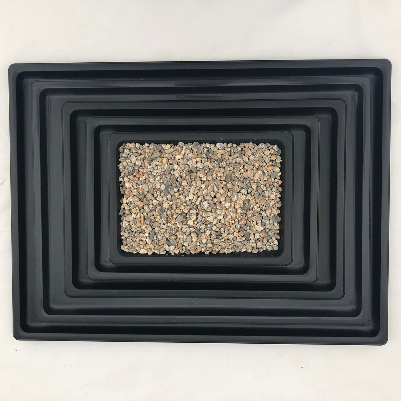 Black Rectangular Japanese Humidity Tray - NEBGW.com
