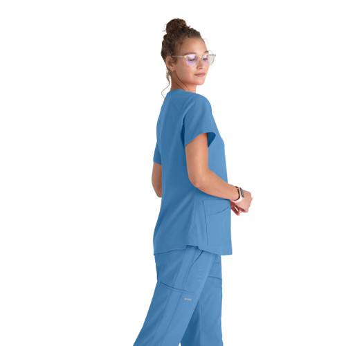 Greys Anatomy Spandex Stretch Emma V Neck Top Grst011 The Uniform
