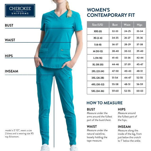Cherokee Atmos Women's V-Neck Top CK836A