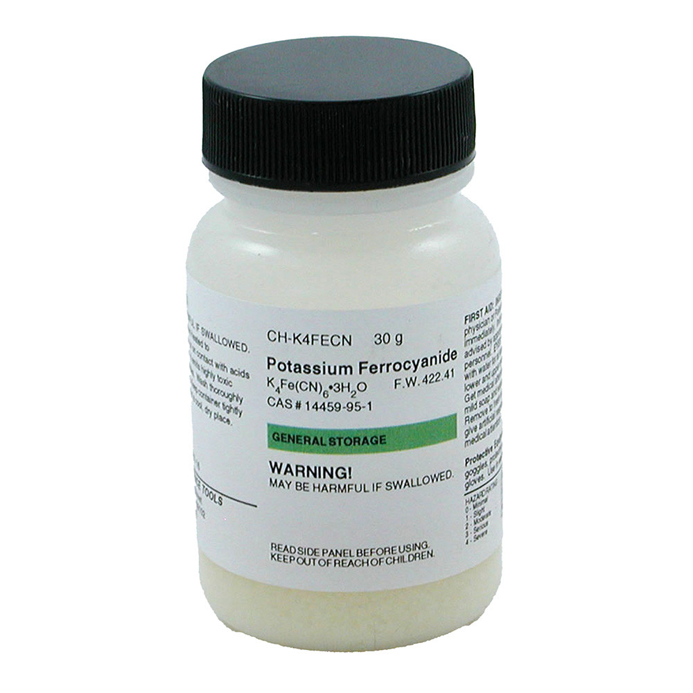 Potassium ferrocyanide, 30 g