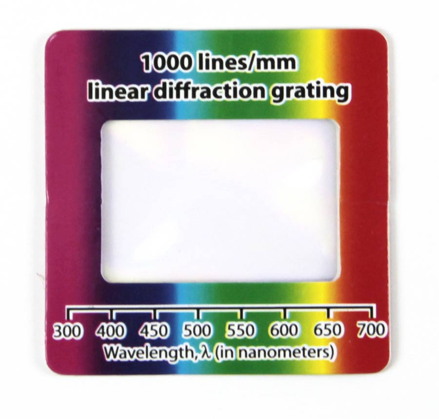 1000 lines/mm Diffraction grating