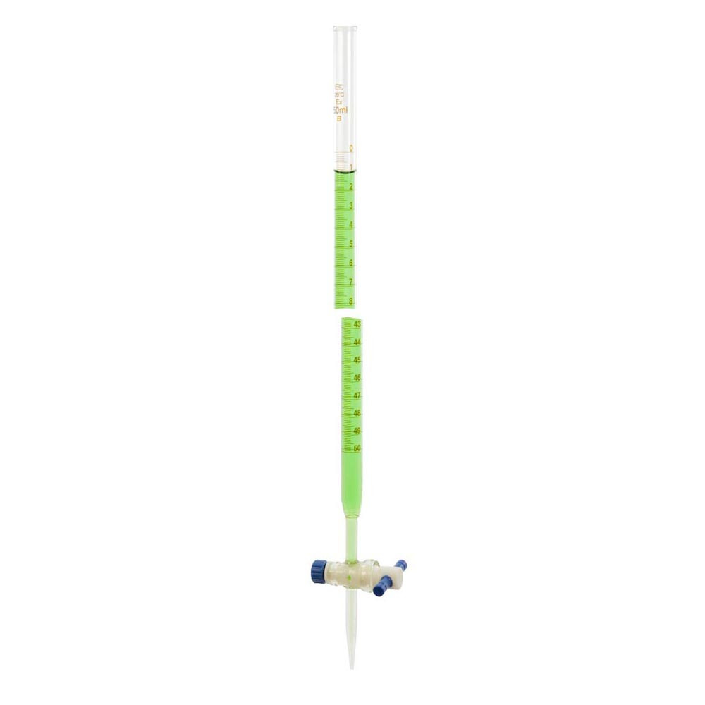 50 mL Burette, PTFE Stopcock | Burette with Teflon Stopcock | HST