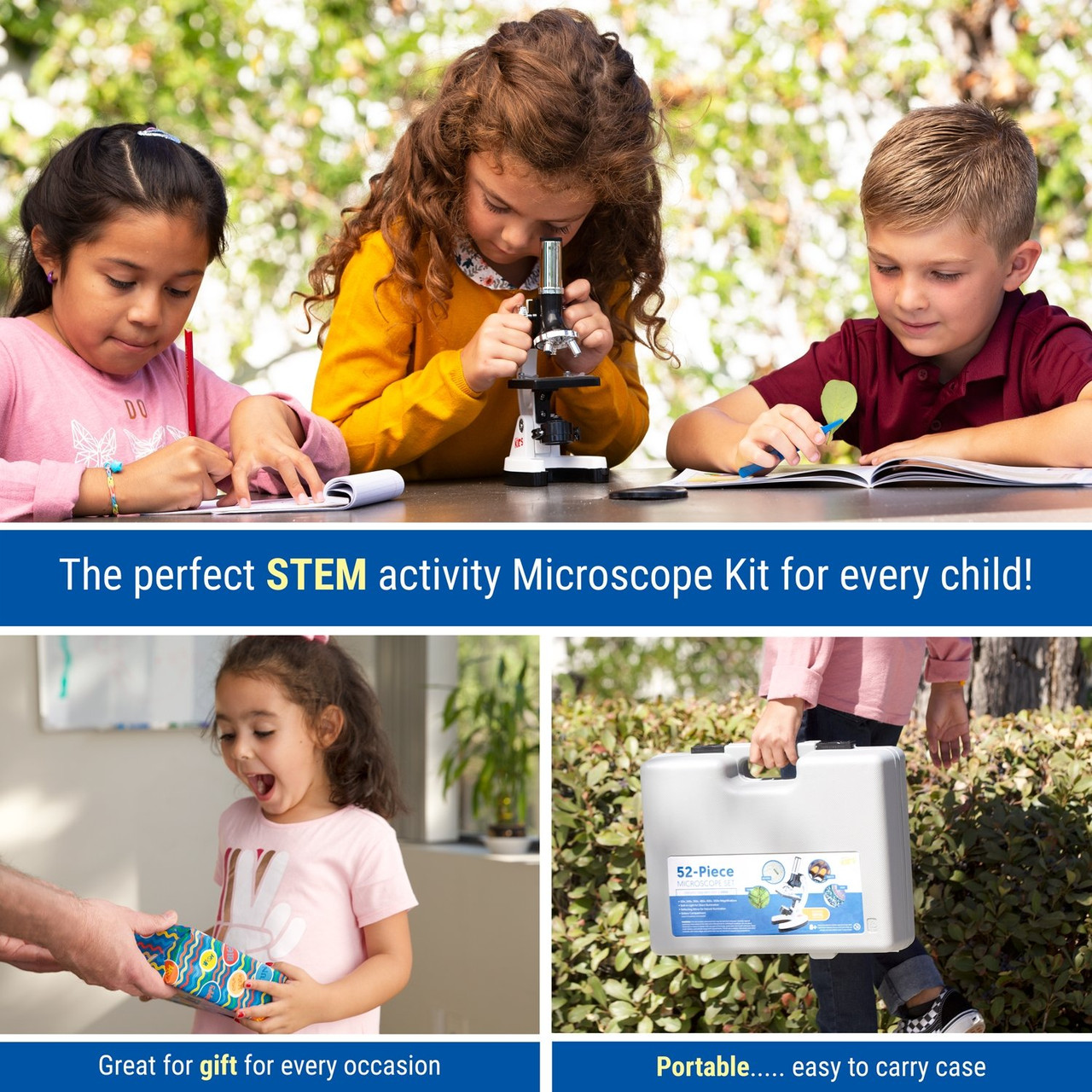 Kids Beginner Microscope STEM Kit
