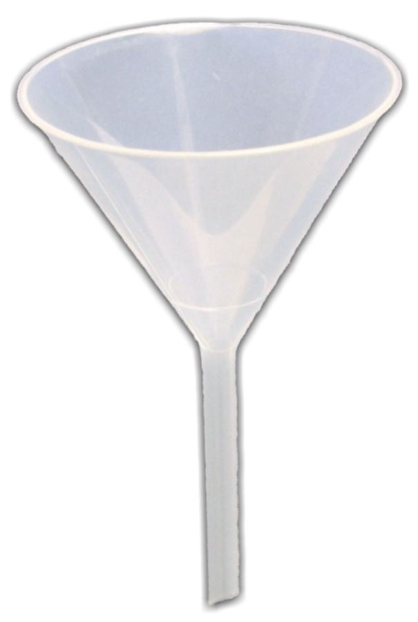 Funnel, 65 mm Diameter | Small Plastic Funnel for Chemistry | HST