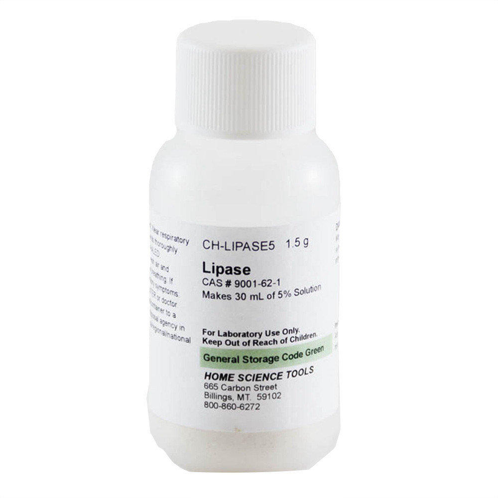 Lipase Enzyme, 30 mL | 5% Solution | Home Science Tools