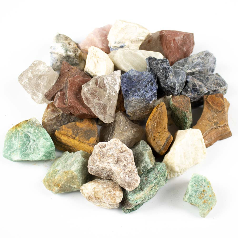 2 lb Brazilian Tumbling Rock - Bulk Lot Lapidary Rough