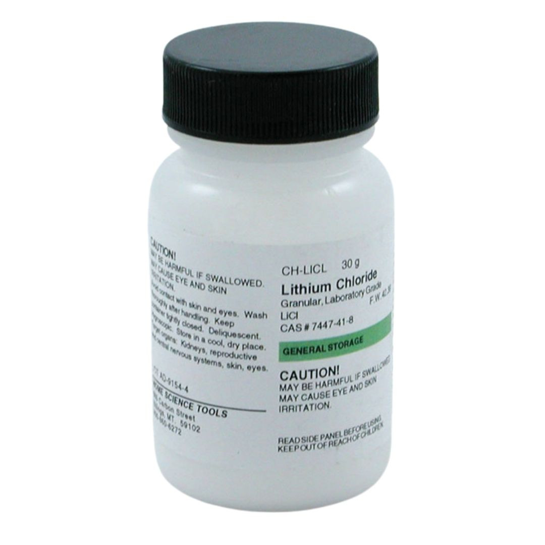 Lithium Chloride Powder, 30 g | Home Science Tools