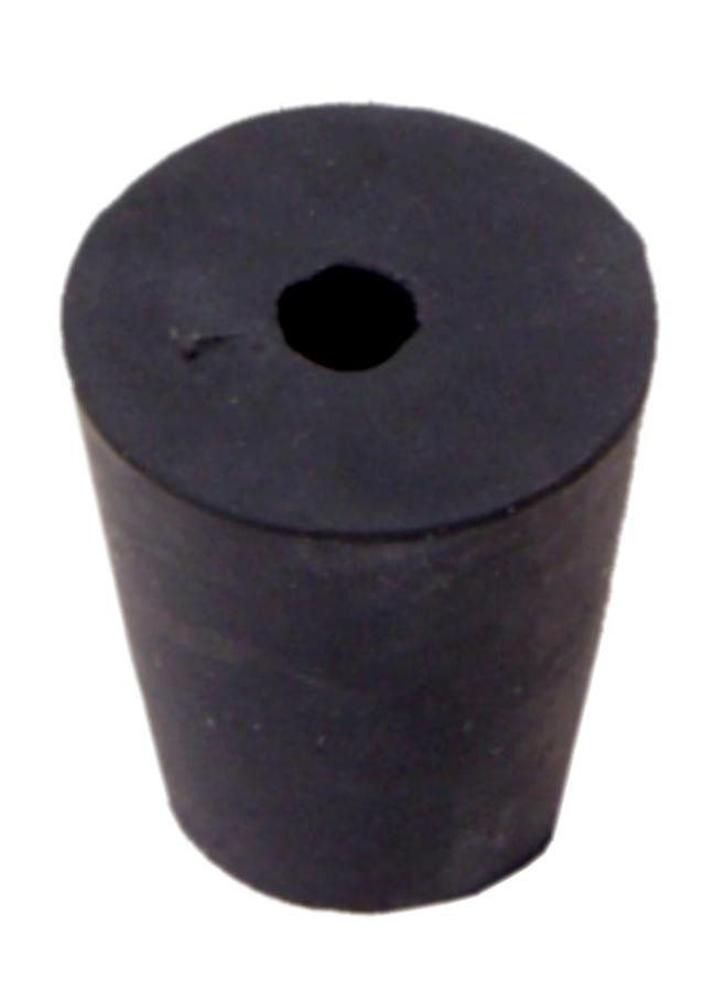 Rubber stopper, No. 2, 1-hole
