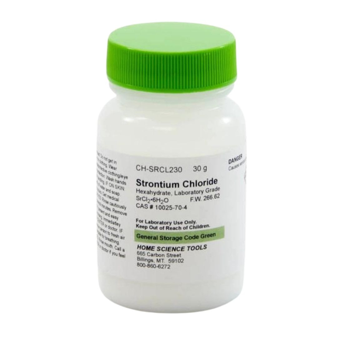 Strontium Chloride, 30 g | Home Science Tools