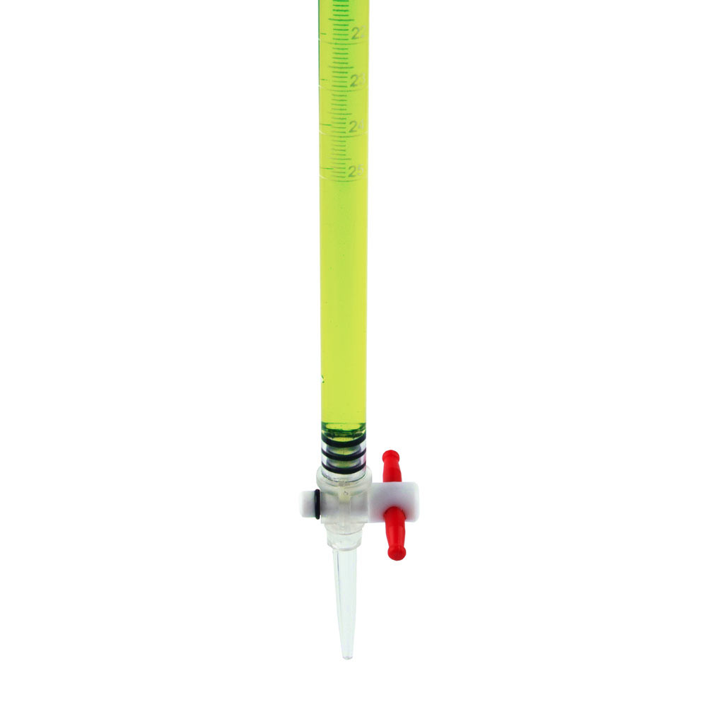 25 mL Acrylic Burette, PTFE Stopcock | Home Science Tools