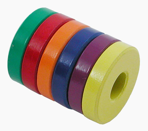 Ring magnets, 1-1/4" OD, 6/pk