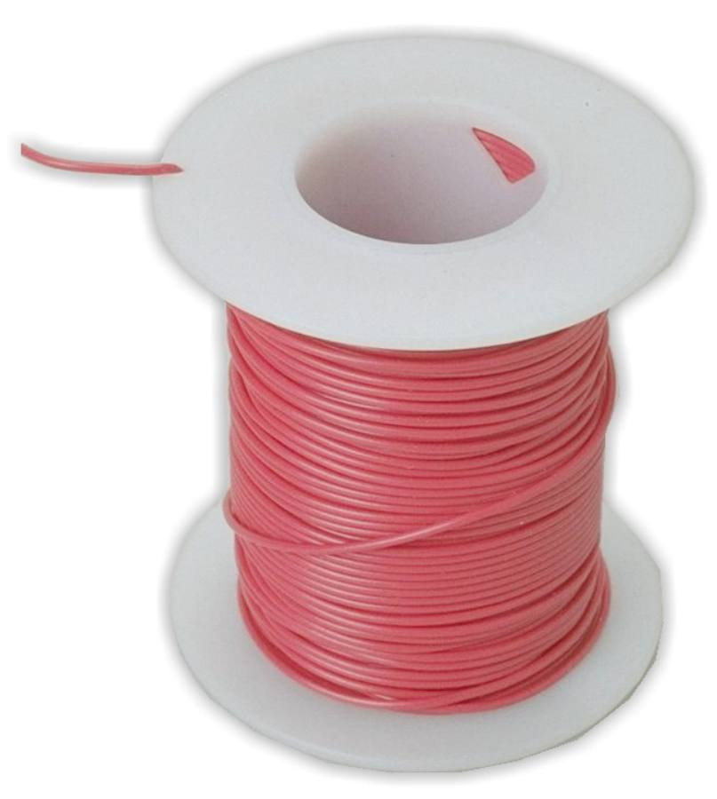 Wire, insulated copper, #24, 100 feet