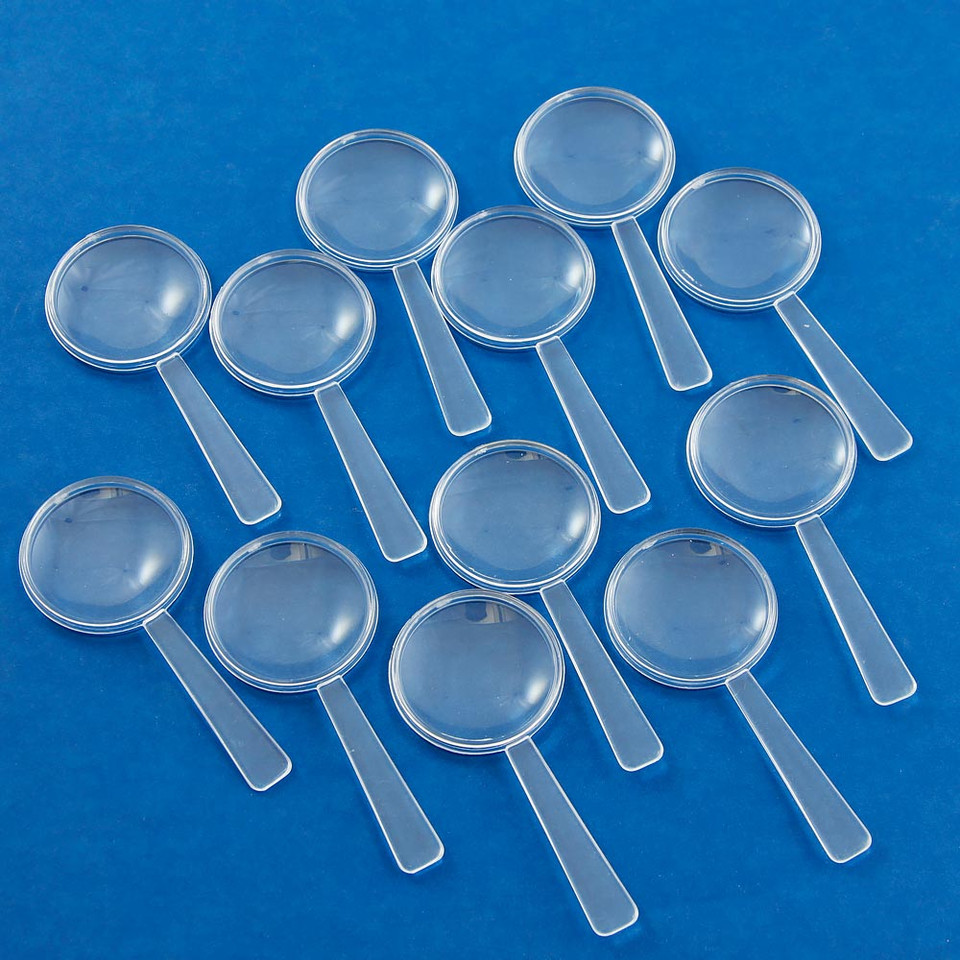 Acrylic Magnifying Glass - 12 pack - 1.5" - 3x lens