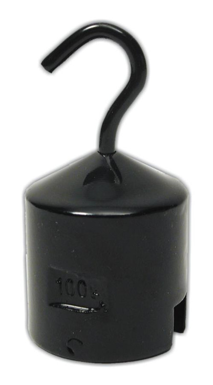 100g Steel Hook Weight - Black Enamel | Home Science Tools