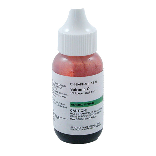 Safranin O Stain, 1%, 15 mL | Home Science Tools
