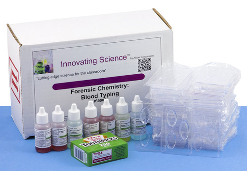 Classroom Forensic Chemistry Simulated Blood Type Kit