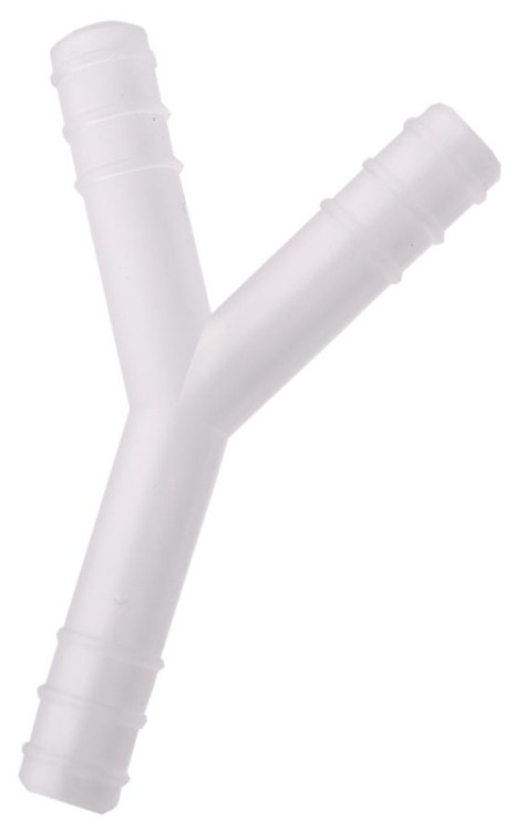 Tubing Y connector, plastic