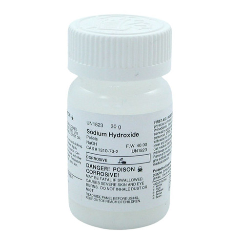 30g Sodium Hydroxide Powder | Sodium Hydroxide Lye for Chemistry