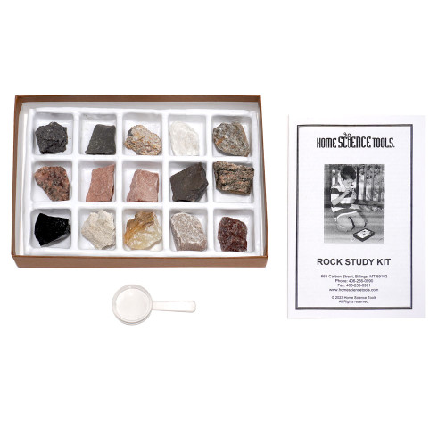 Rock Samples Study Kit | Rock Identification Kit - 15 Specimens