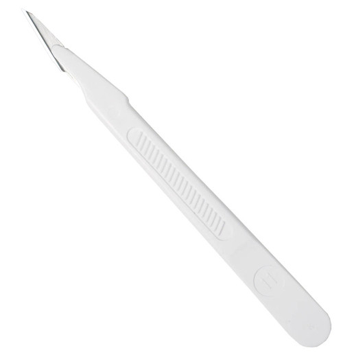 Scalpel, plastic handle, #11