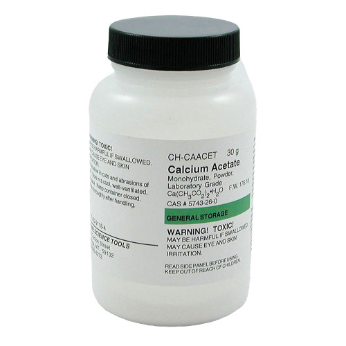 Calcium Acetate, 30 g | Home Science Tools