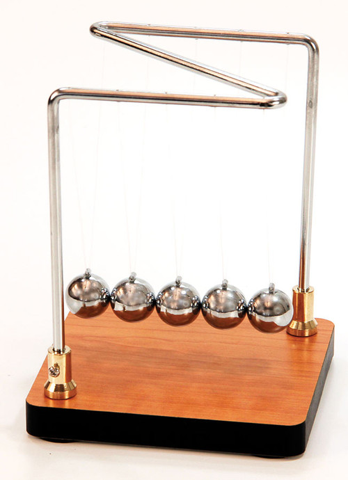 Newtons Cradle Office Desk Toy Gravity Balance Balls 7'' X 6'' X 7 ...